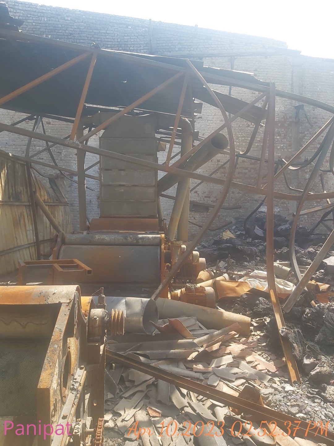 Fire damaged Machine- VK International