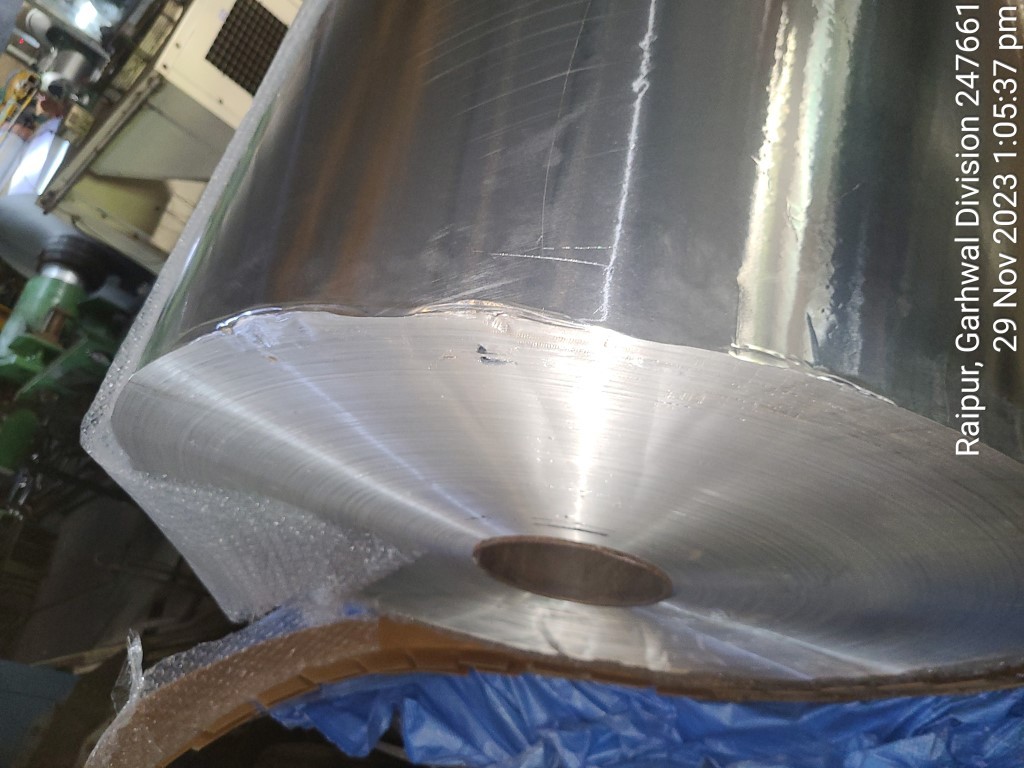 Accidental damaged Aluminum Bare Foil - 10821 Kgs